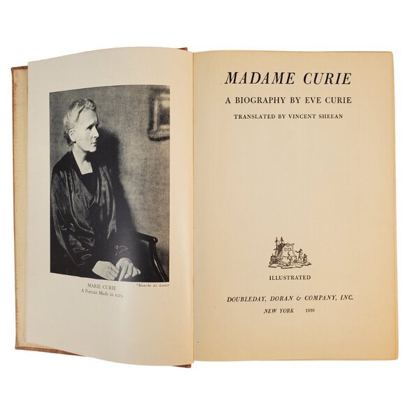Doubleday | Other | Vtg Book Madame Curie A Biography By Eve Curie ...